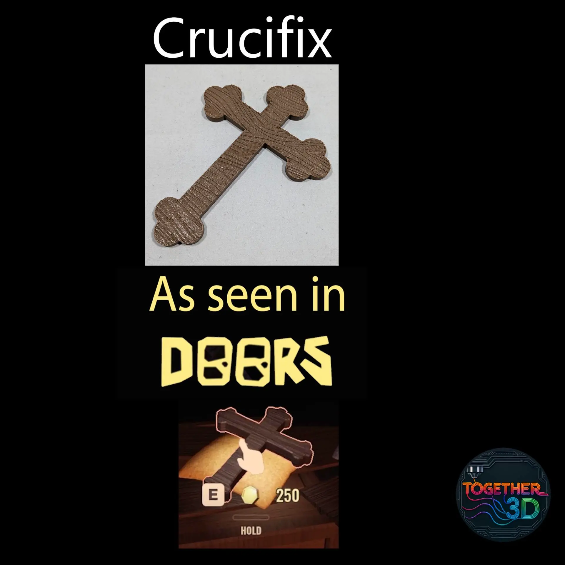 3D Printer Files | 3MF File | Crucifix from Doors (Roblox) | Creality Cloud