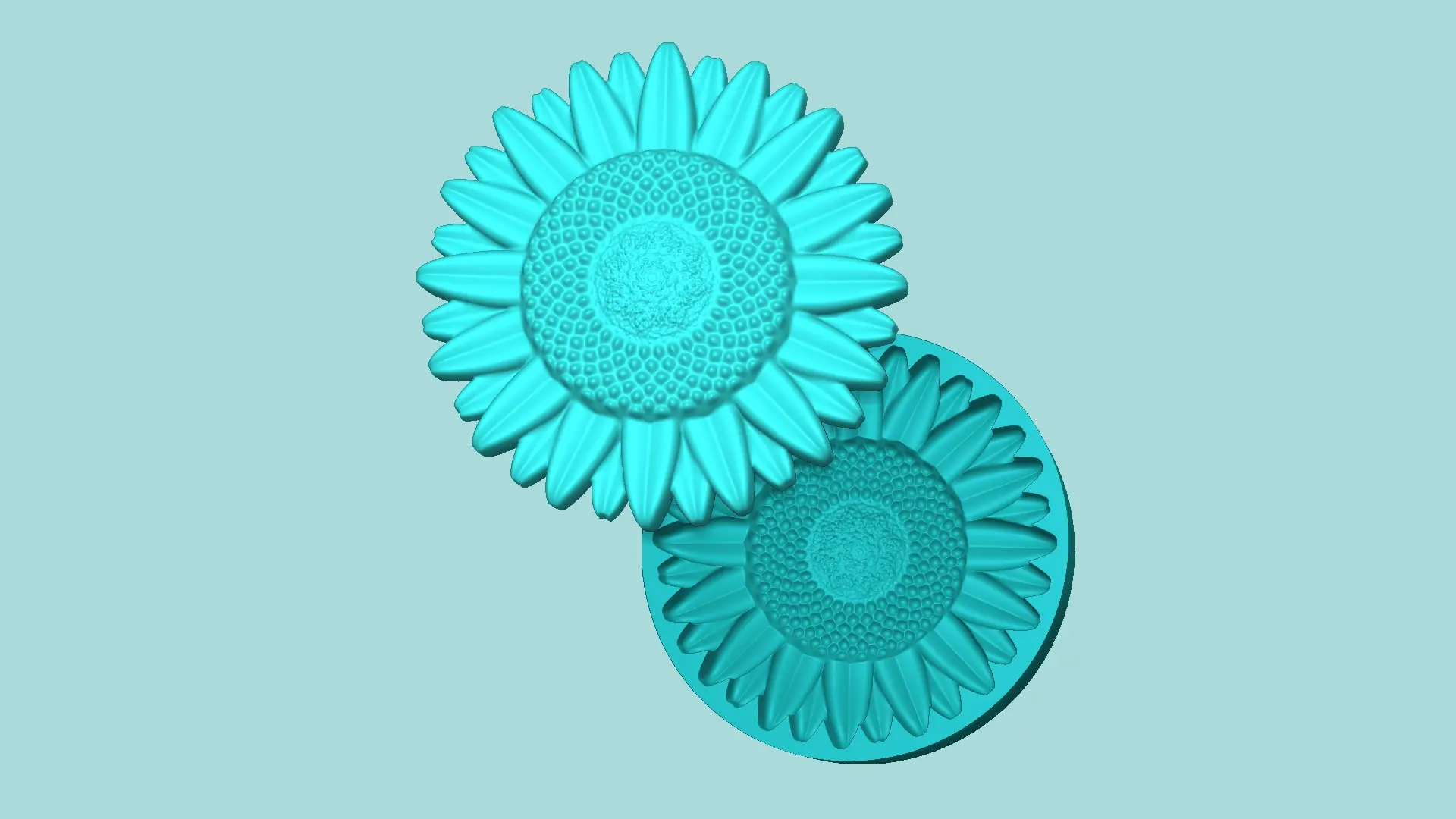 Other STL Descarga - Sunflower 08 - Silicone Mold Maker - Template ...
