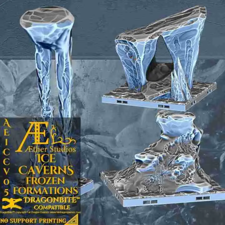 3D Printer Files | 3MF File | AEICCV5 – Ice Caverns: Frozen Formations ...