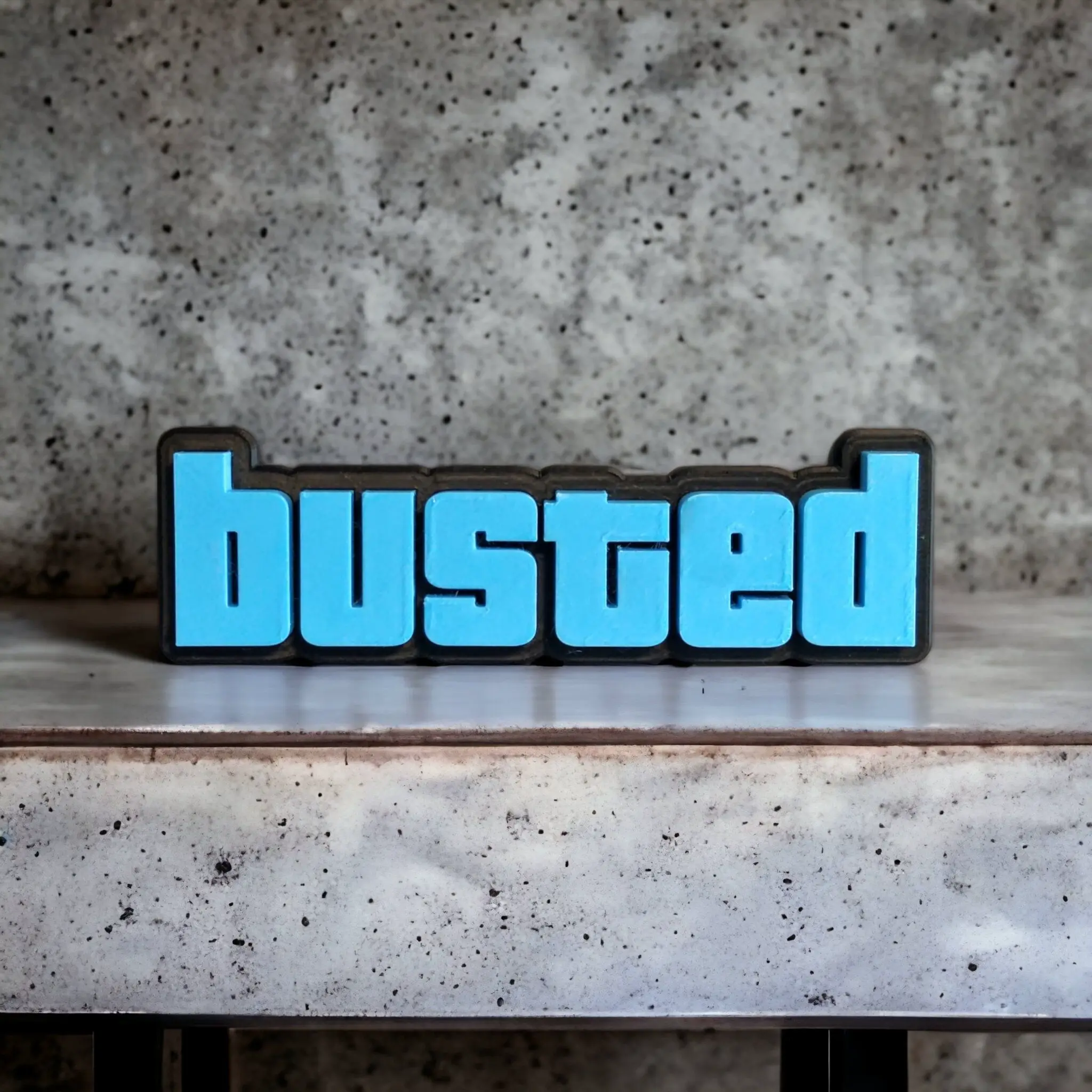Home Decorations & Ornaments STL Download - "BUSTED" GTAVby Eray3DArt