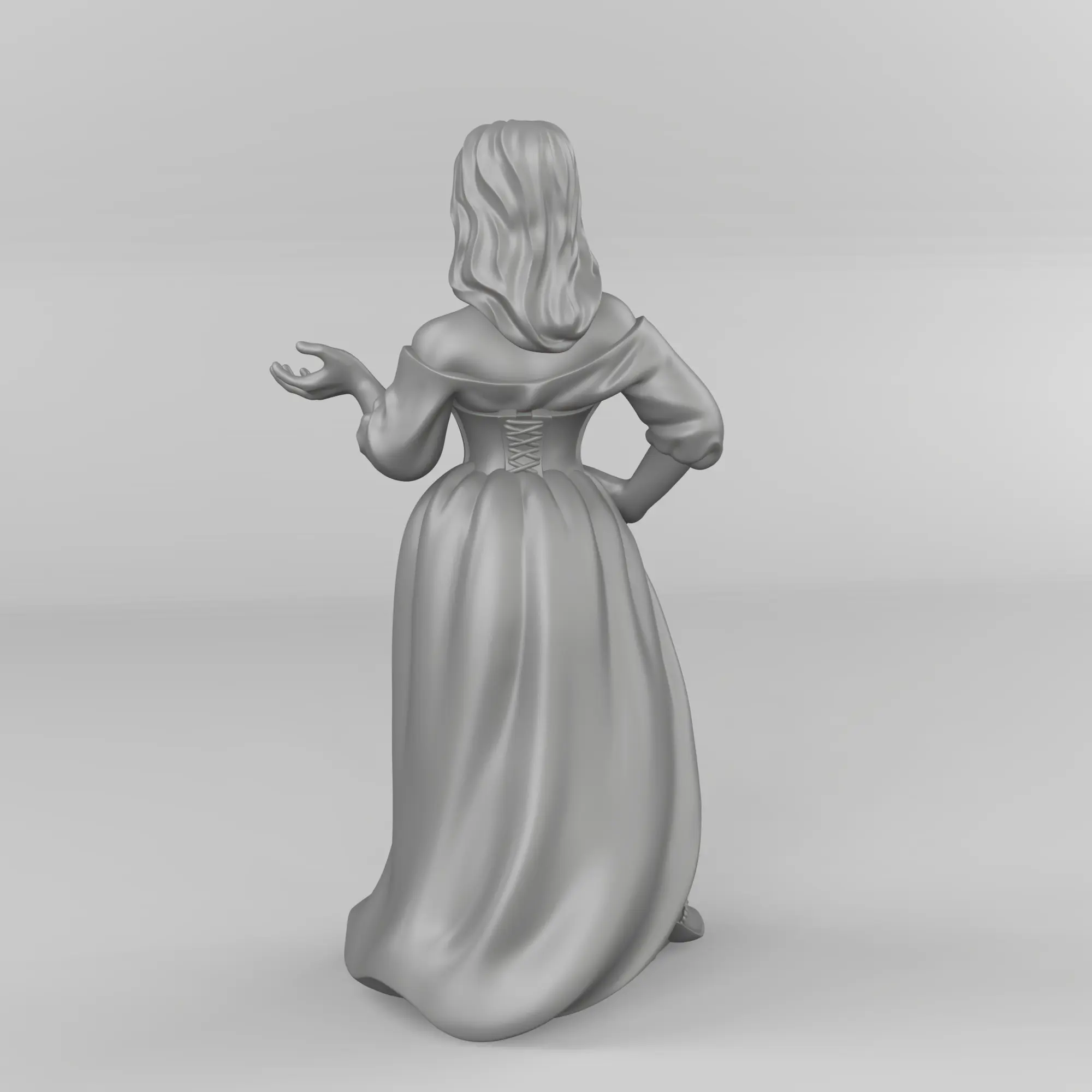 Characters & Creatures STL Download - Courtesanby Tiny Furniture