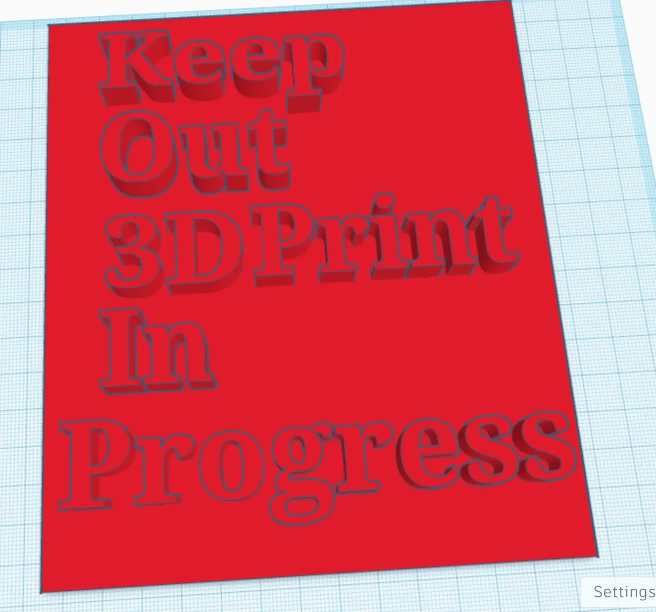 Free Home Decorations & Ornaments STL Download - Keep out 3d print in ...