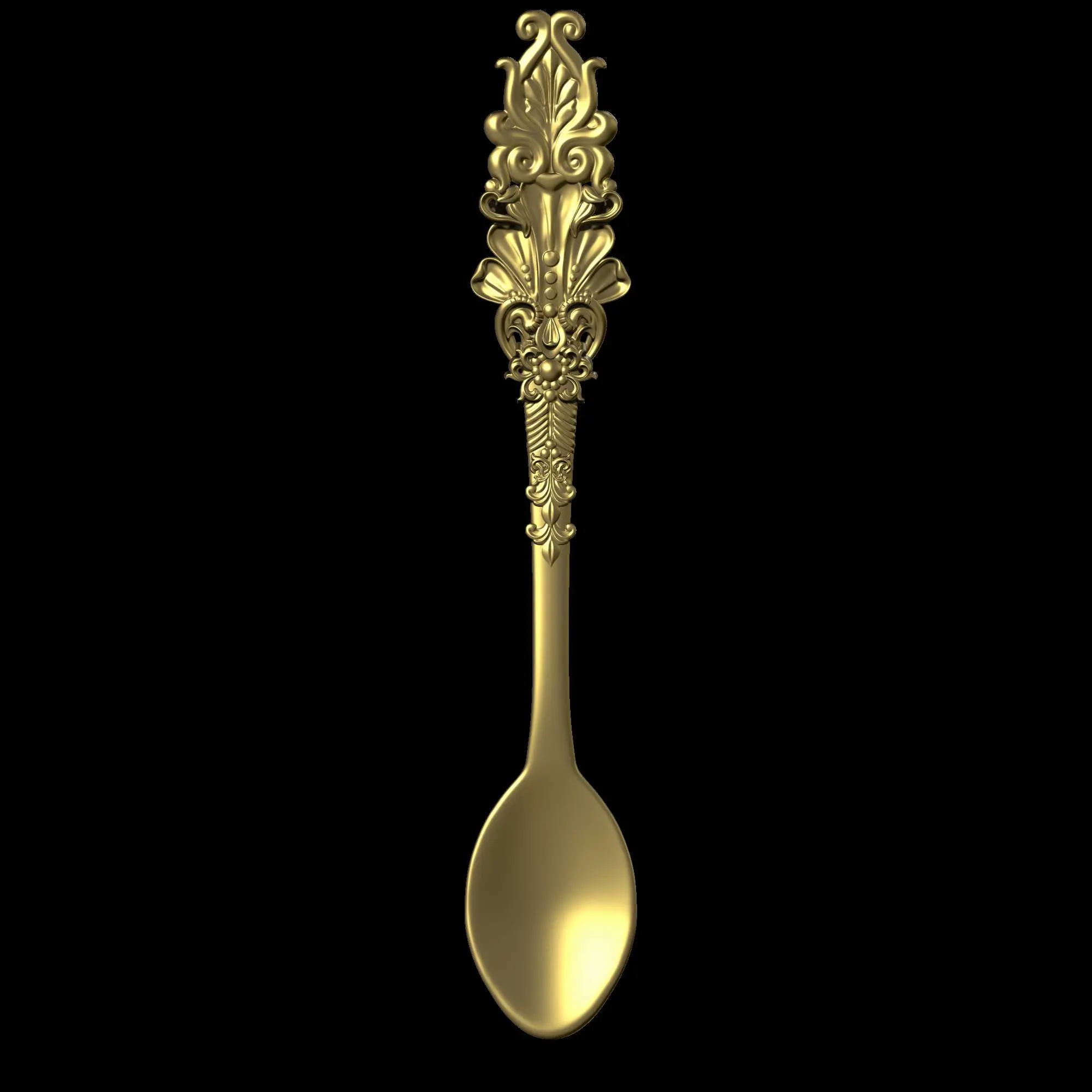 Home Decorations & Ornaments STL Download - Ornament Spoon Model 2by ...