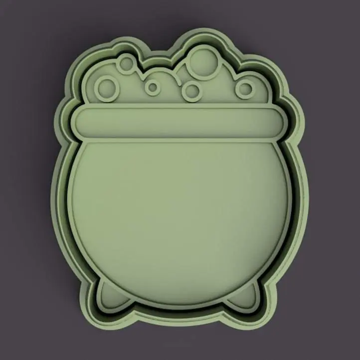 Other STL Download - Halloween cookie cutter - cauldron - calderoby ...