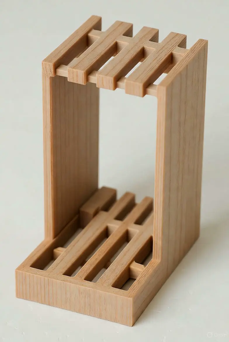 3D Printer Files | 3MF File | Wooden Slotted Holder | Creality Cloud