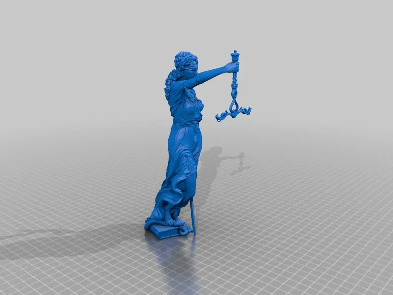 Free Sculptures & Artworks STL Download - old lady justice - revisit ...