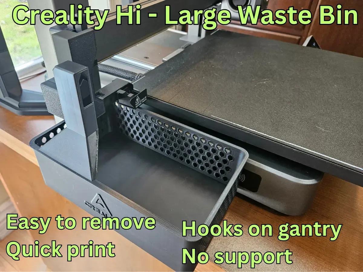 3D Printer Files | 3MF File | LARGE Waste bin - poop bin for Creality ...