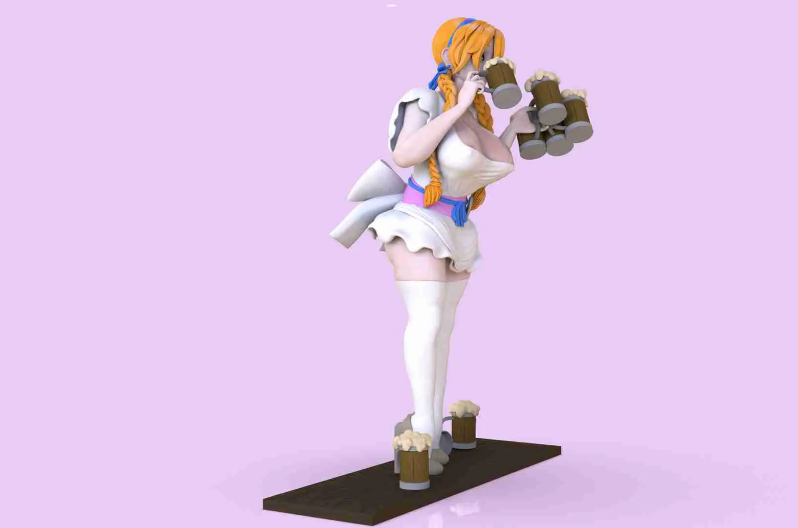 Characters & Creatures STL Download - Waifus at work "Waitress" STL ...