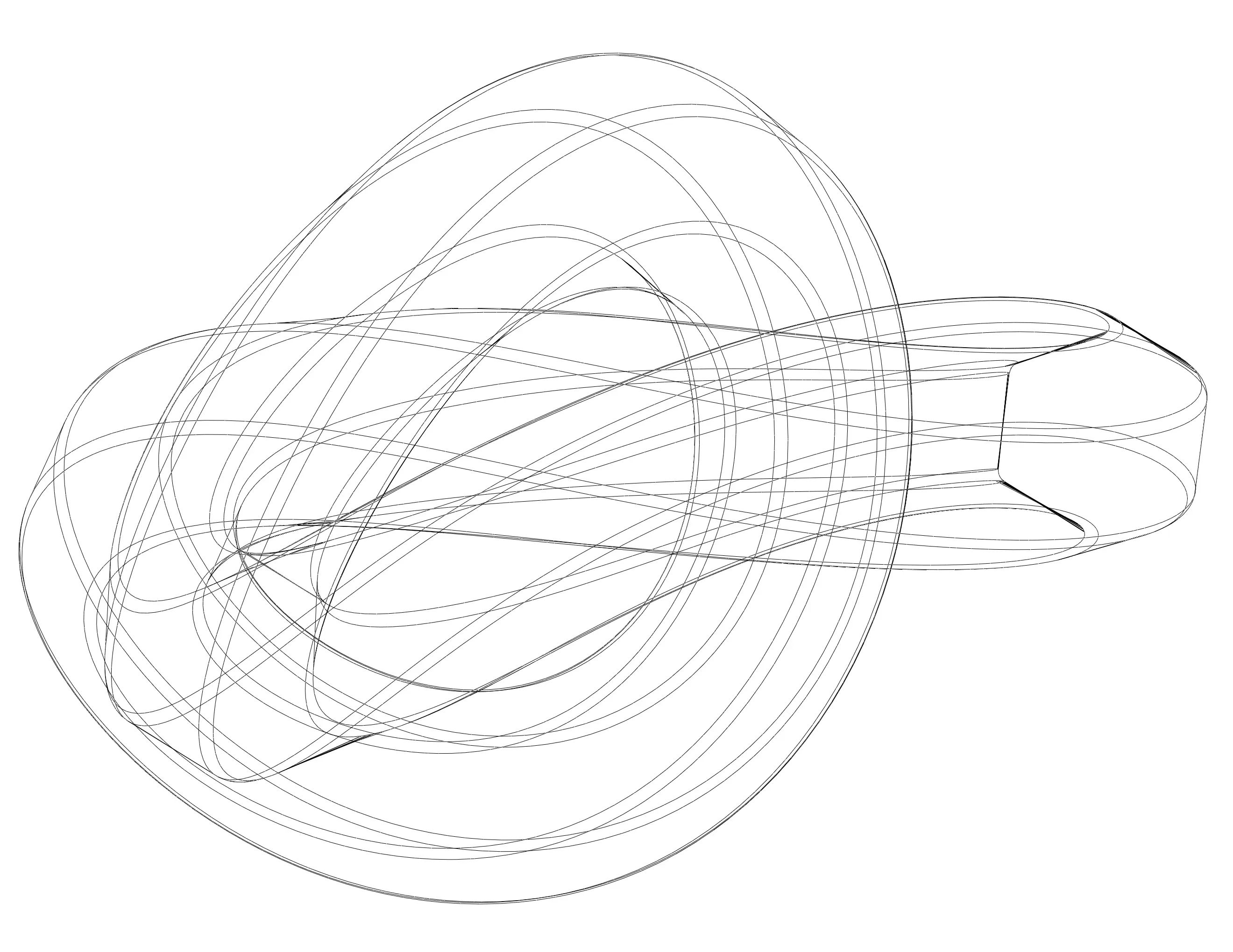 Sculptures & Artworks STL Download - Wireframe Shape Hexagonal Trefoil ...