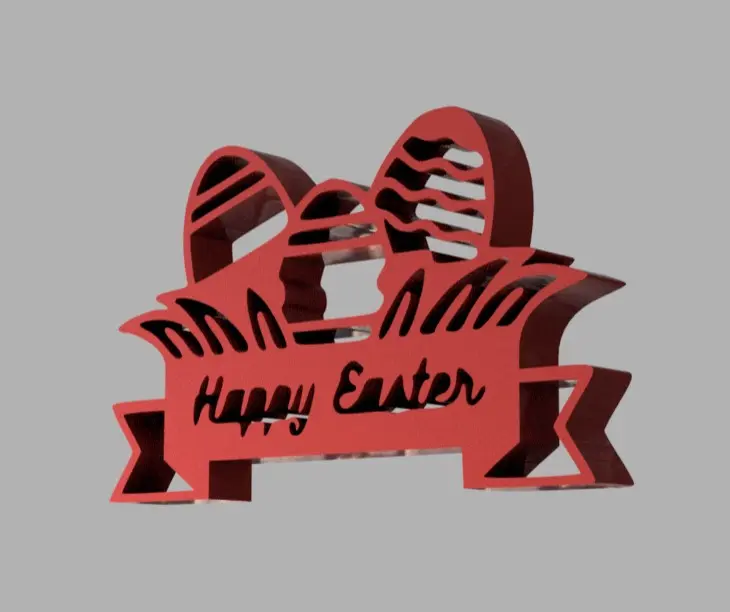 Home Decorations & Ornaments STL Download - Happy Easter 2026by Dream ...