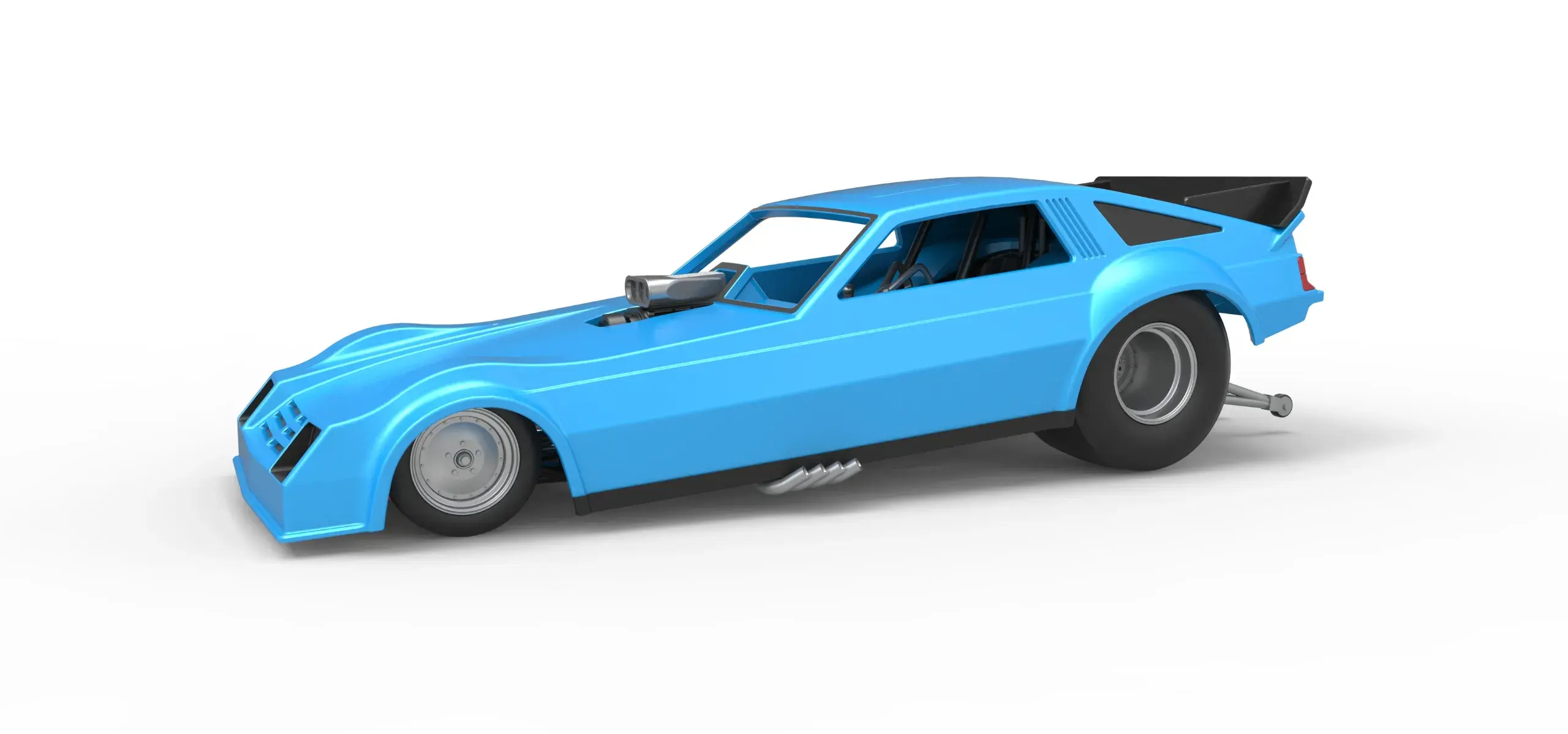 Vehicles & Machinery STL Download - Vintage Funny Car Scale 1:25by ...