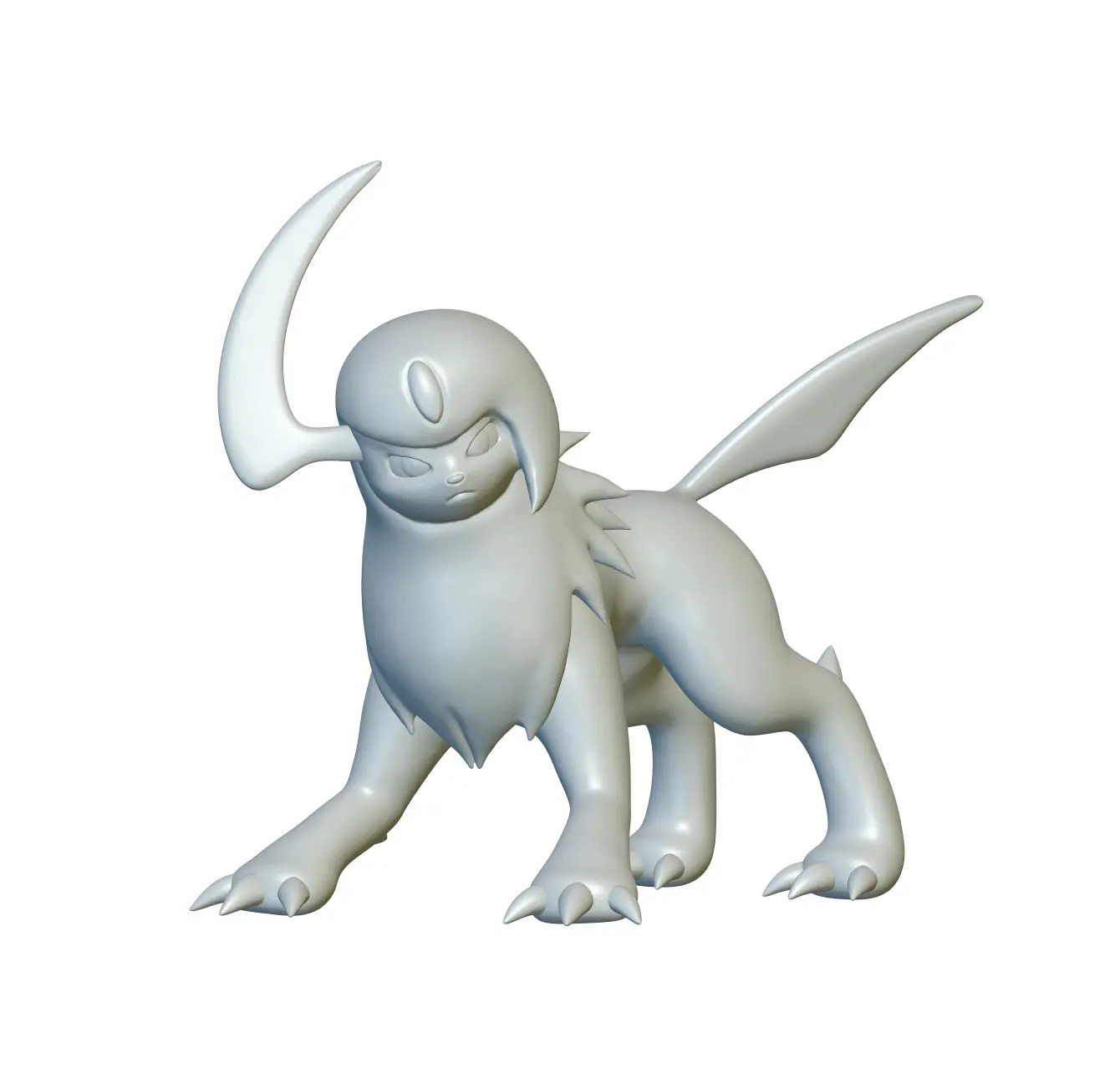 Characters & Creatures STL Download - Pokemon Absol #359 - Ready for 3D ...