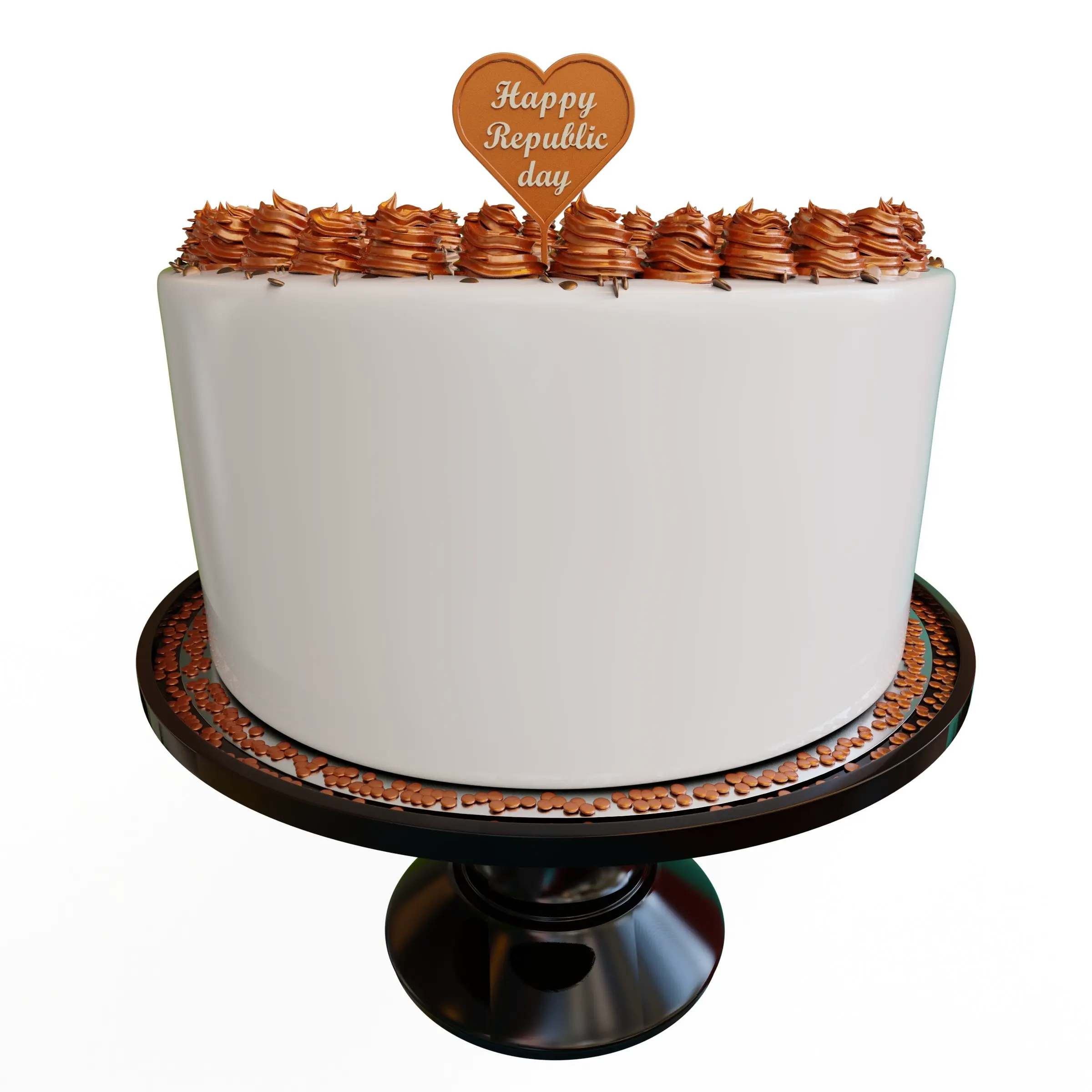 Happy Republic Day Cake topper | 3D models download | Creality Cloud
