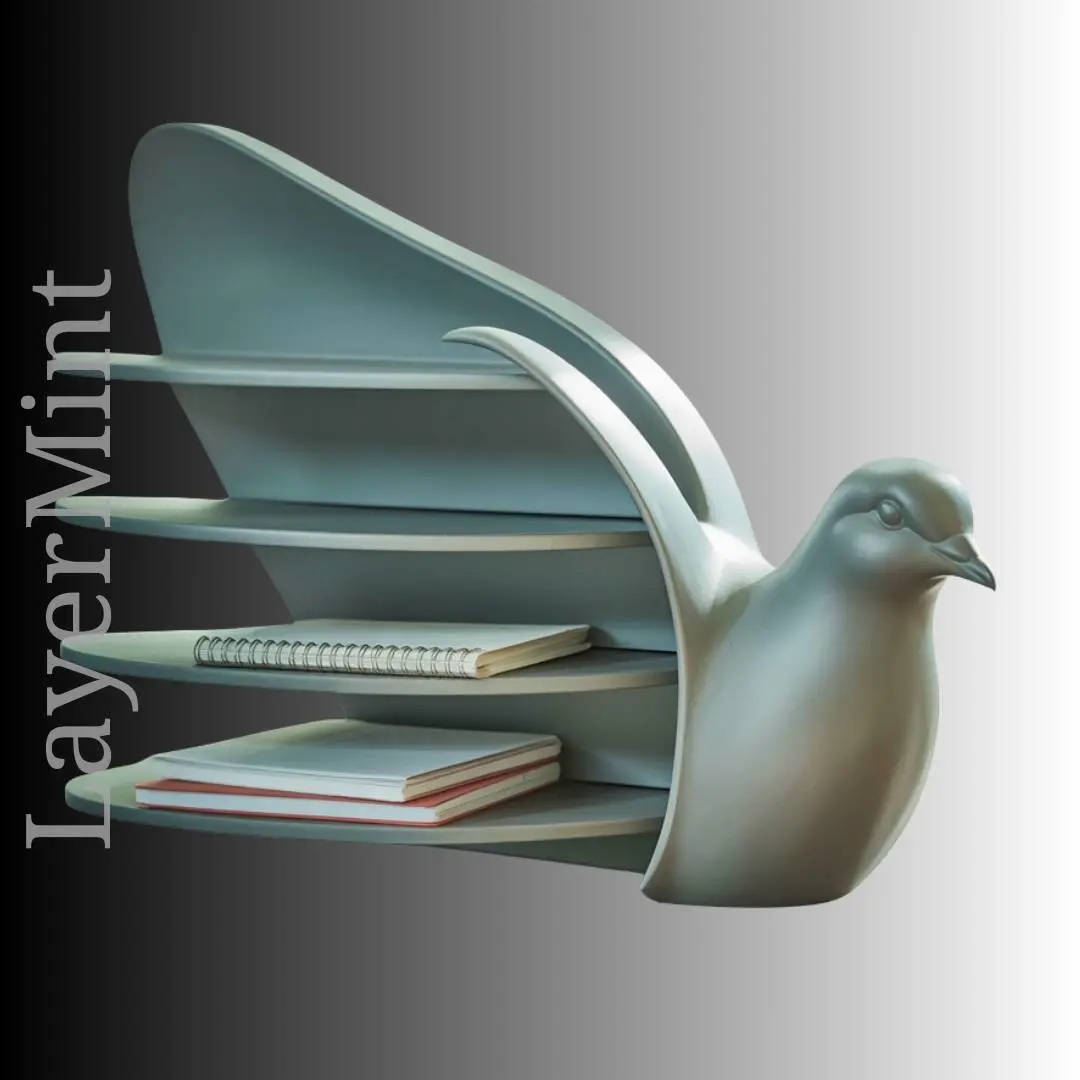 Home Decorations & OrnamentsSTL 다운로드 -Flying Bird Shelf Organizer – 3D ...