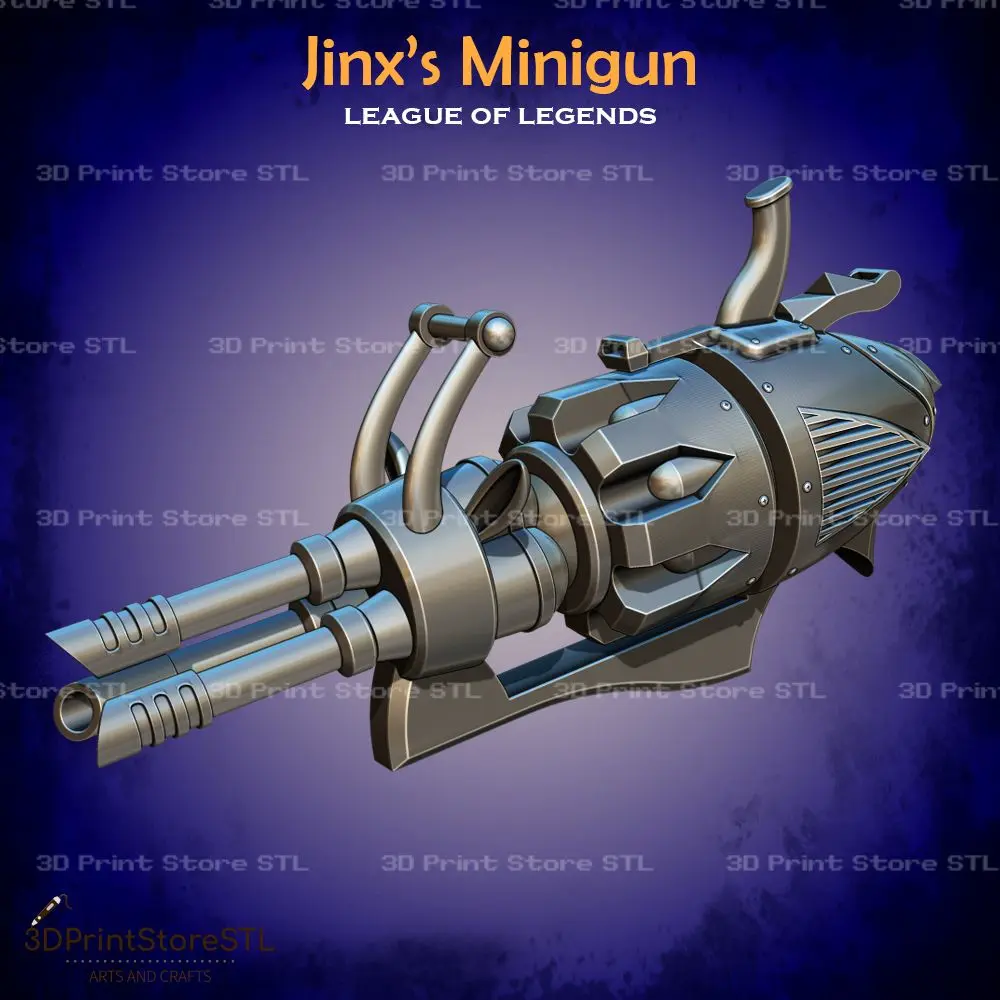 Cosplay STL Download - Jinx Minigun Cosplay League of Legends - STL ...
