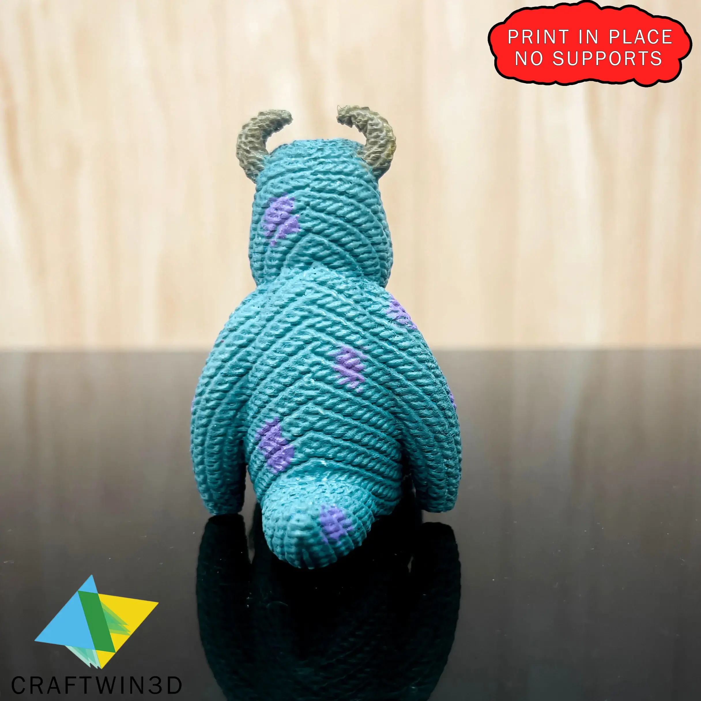 Archivos de impresora 3D | Archivo 3MF | Sully de punto de Monster inc ...