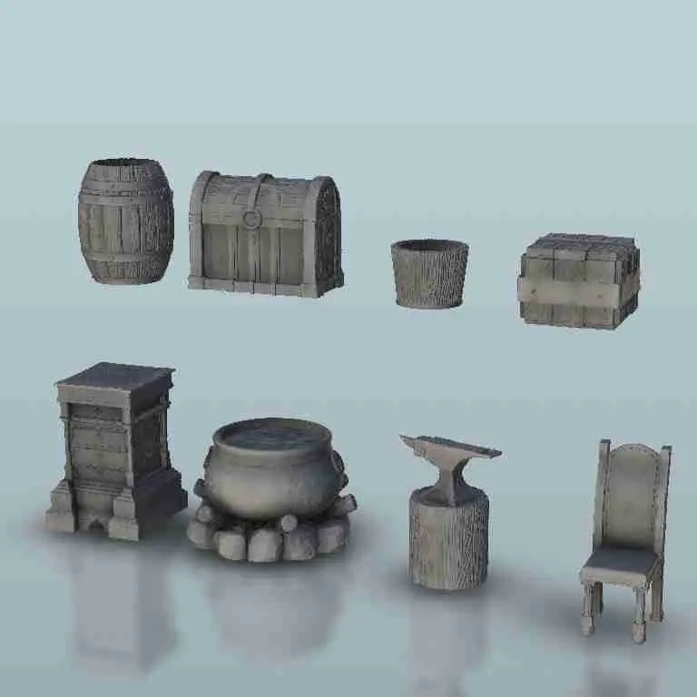 Other STL Download - Workshop interior set - miniatures warhammer ...