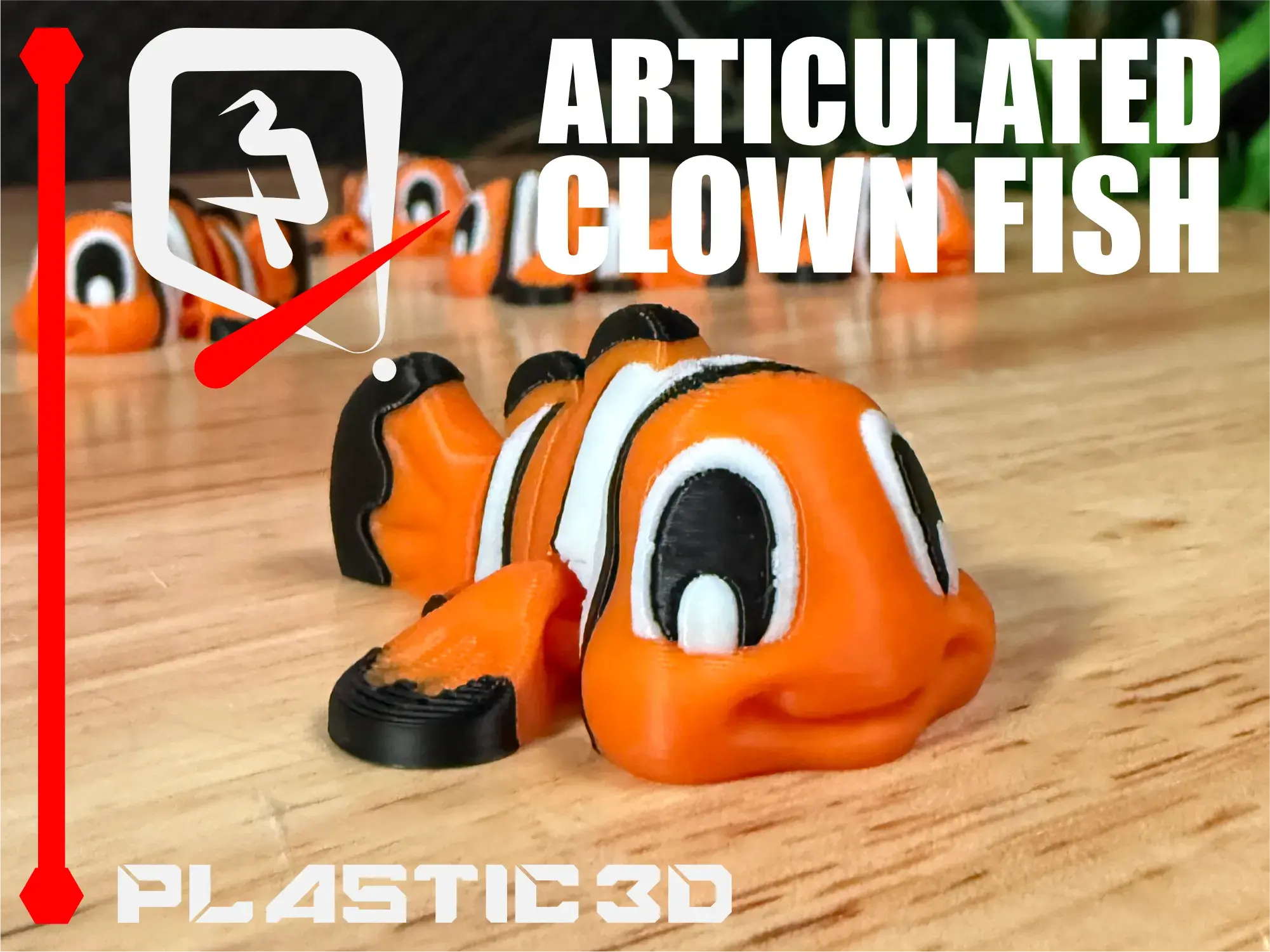 3D Printer Files | 3MF File | Articulated Clown Fish — The Reef's ...