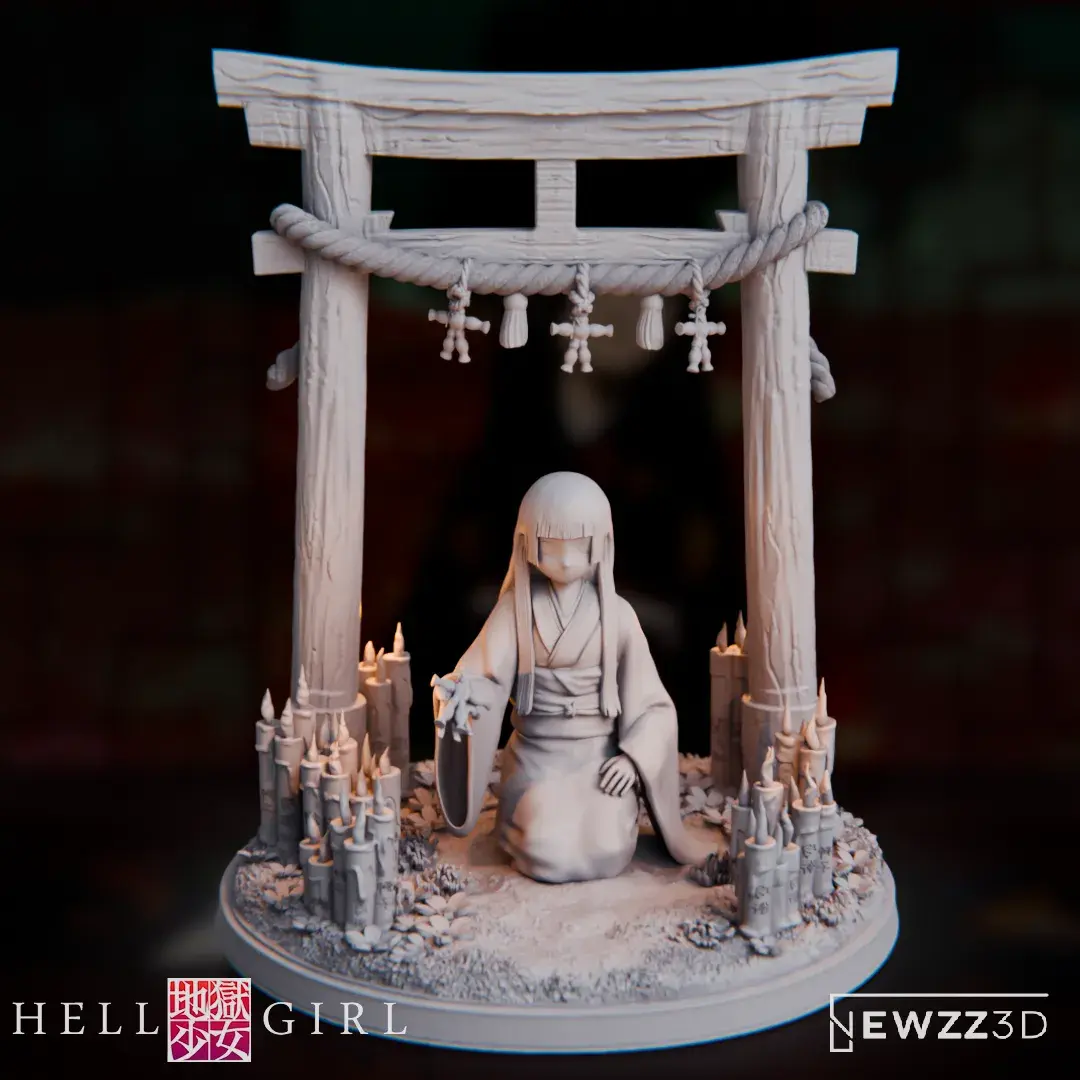 Characters & Creatures STL Download - Hell Girl - Jigoku Shoujoby Newzz3D
