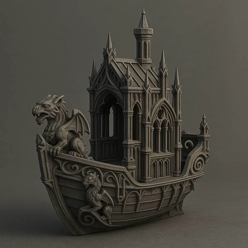 3D Printer Files | 3MF File | gothic benchy | Creality Cloud