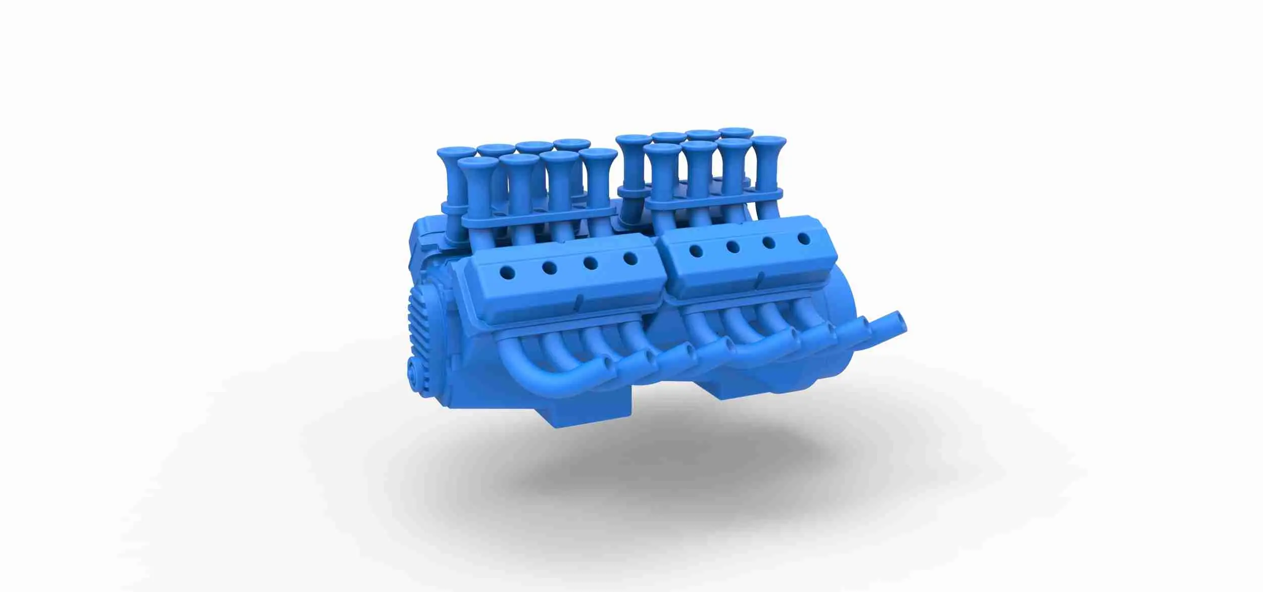 Vehicles & Machinery STL Download - Engine 2 V8 Version 4 Scale 1:25by ...