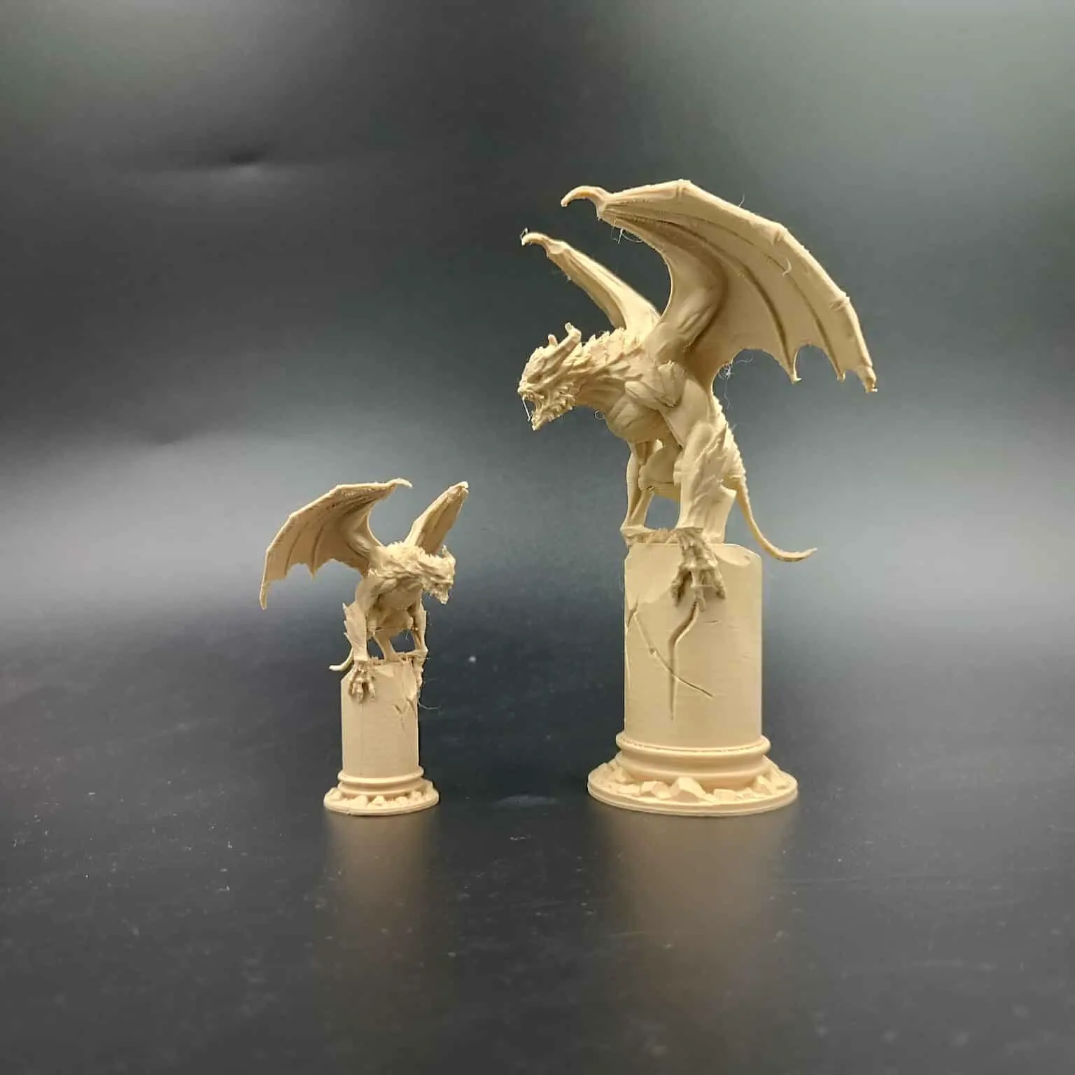 3D Printer Files | 3MF File | Gargoyle on Ruined Pillar – Miniature RPG ...