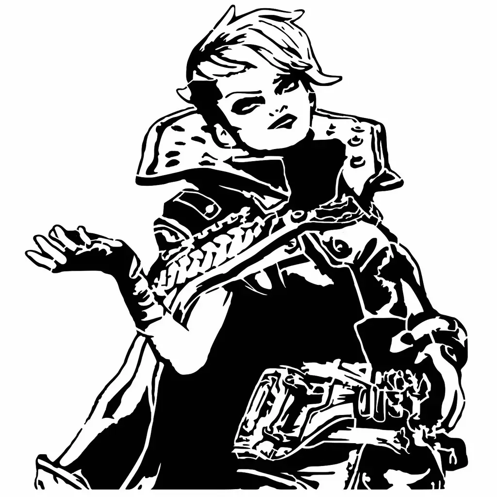 Free Digital Art STL Download - Tyreen Calypso stencilby SMT_M 🦊