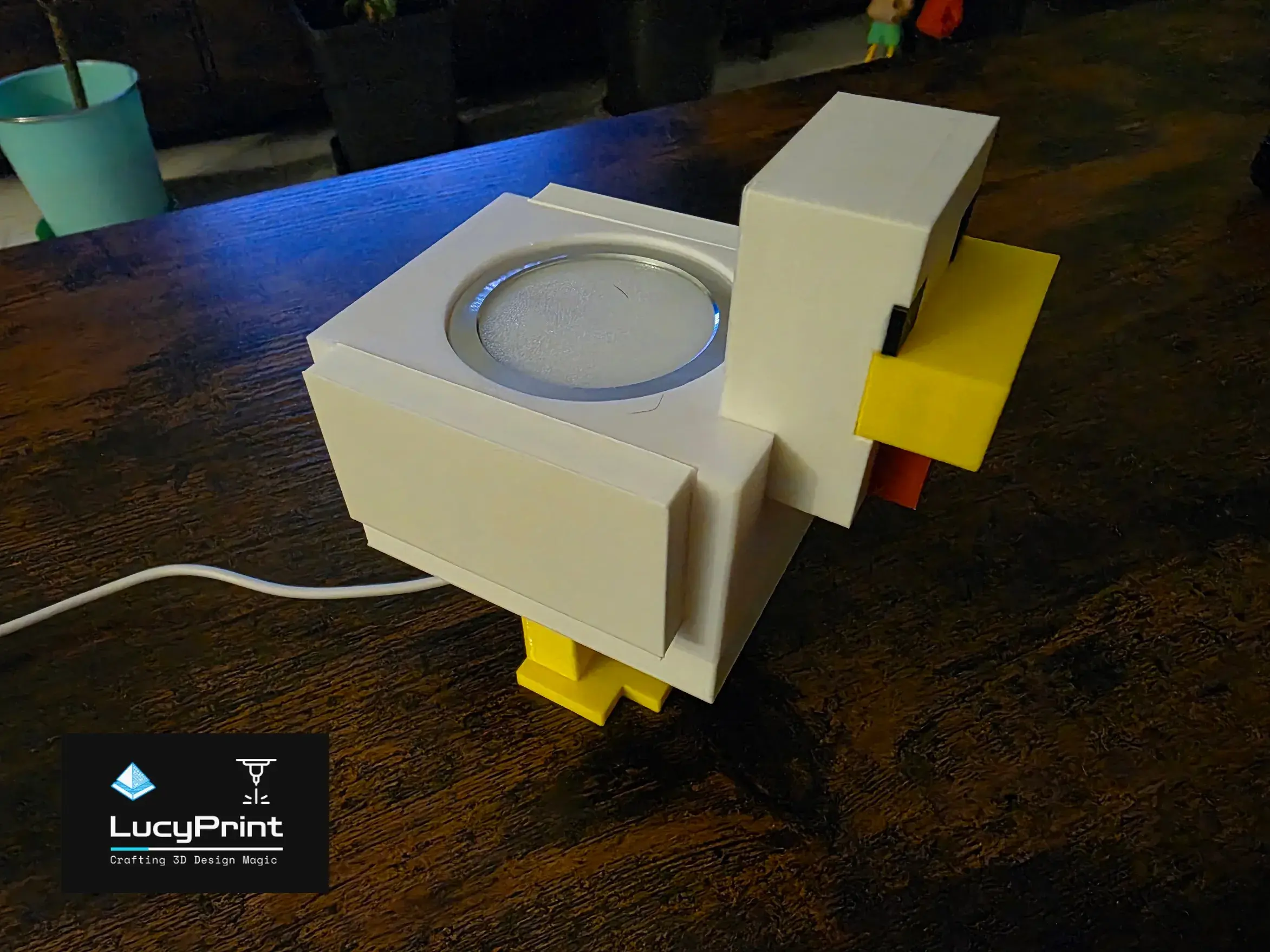 3D Printer Files | 3MF File | Minecraft Chicken Rider 3D Lightbox ...