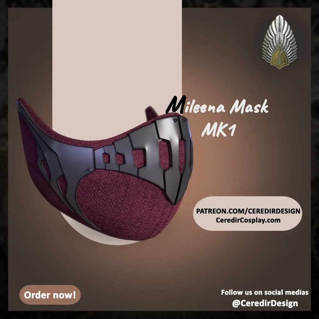 Cosplay STL Download - Mortal Kombat Mileena Mask 3D DIGITAL DOWNLOADby ...