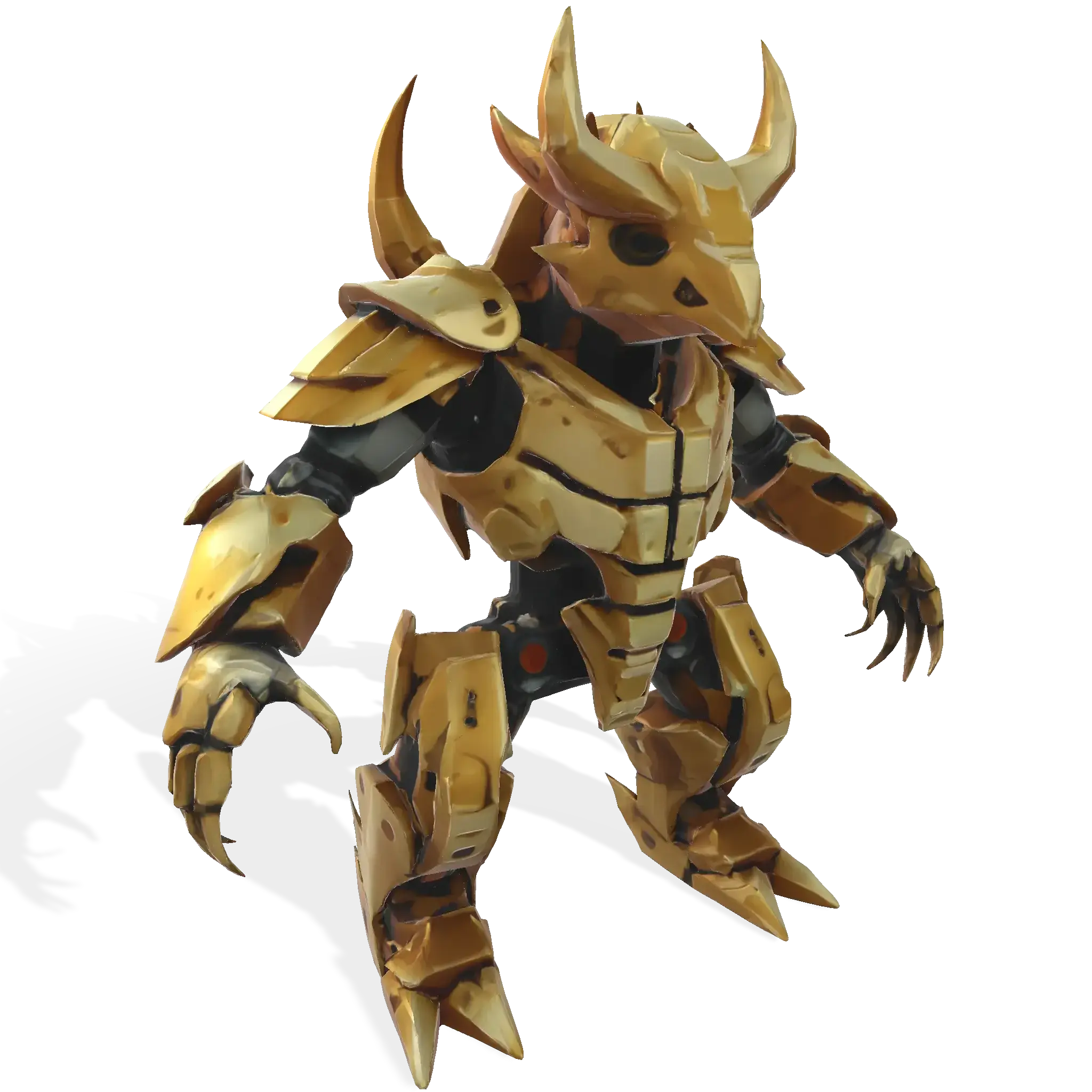 Characters & Creatures STL Download - Golden Sentinel Armor ...