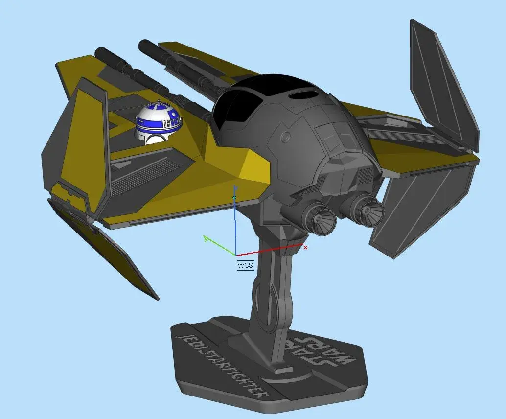 Other STL Download - JEDI STARFIGHTER STAR WARSby 3D Araujo