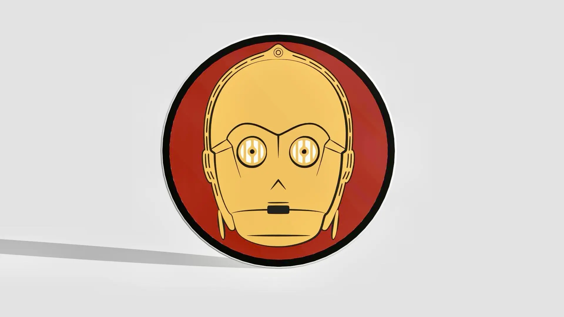 Free Badges & Coins STL Download - C3P0 Coasters Star Wars Multicolorby ...
