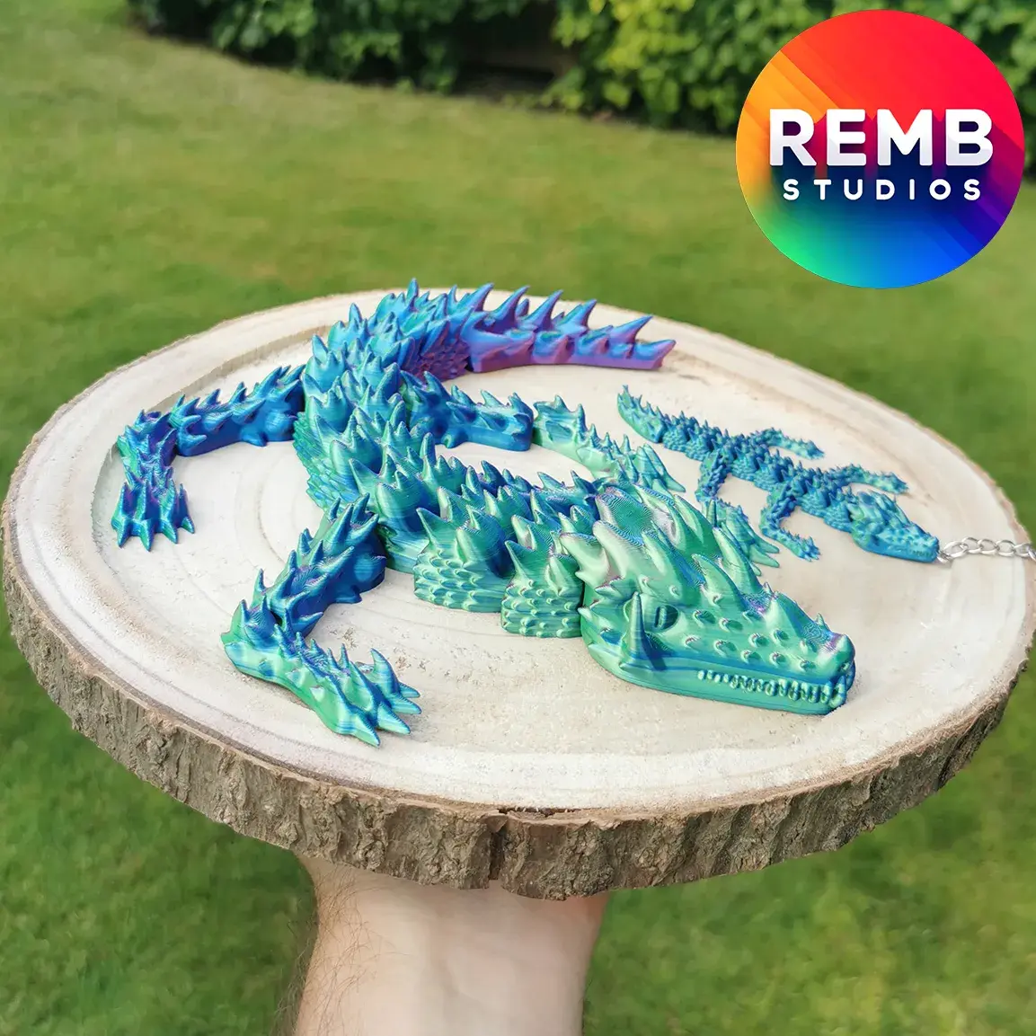 3D Printer Files | 3MF File | Articulated Dragon | Flexi Horn Dragon | Creality Cloud