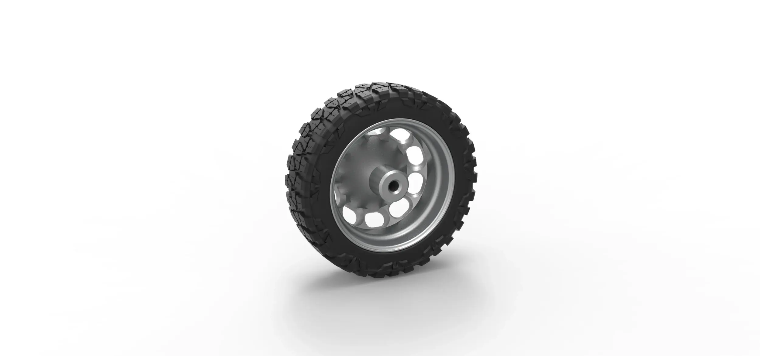 Front semi wheel for pickup V4 Scale 1:25 | 3D models download ...