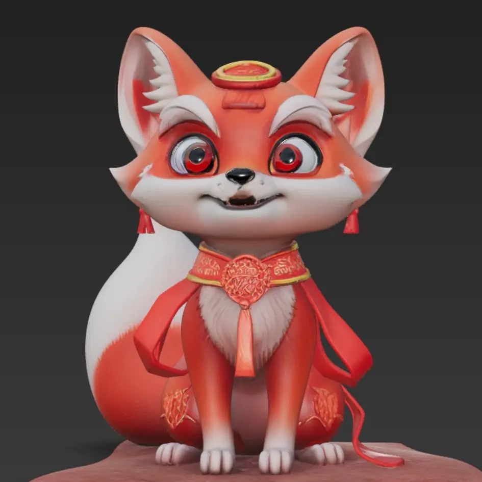 3D Printer Files | 3MF File | Fox | Creality Cloud