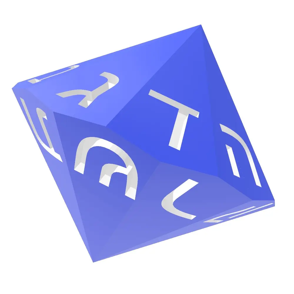 Free Board Games & Card Games STL Download - Hebrew letters spinning ...