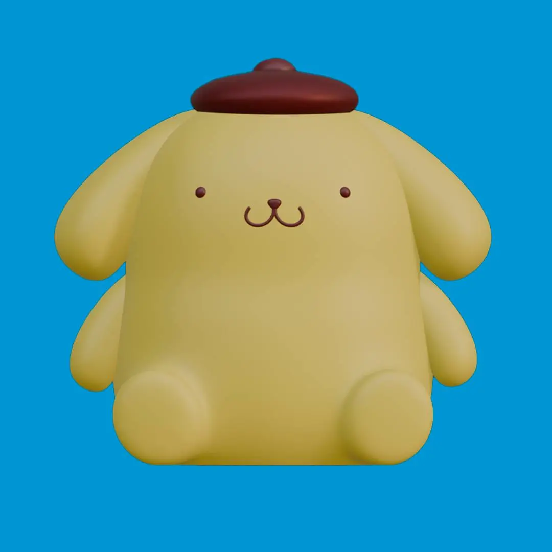Characters & Creatures STL Download - POMPOMPURIN SANRIOby HeizNeek