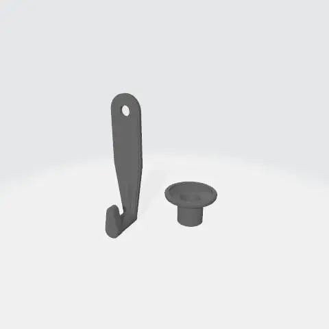 Free Other STL Download - Vw Microbus Type 2 Seatbelt hookby JibbyK
