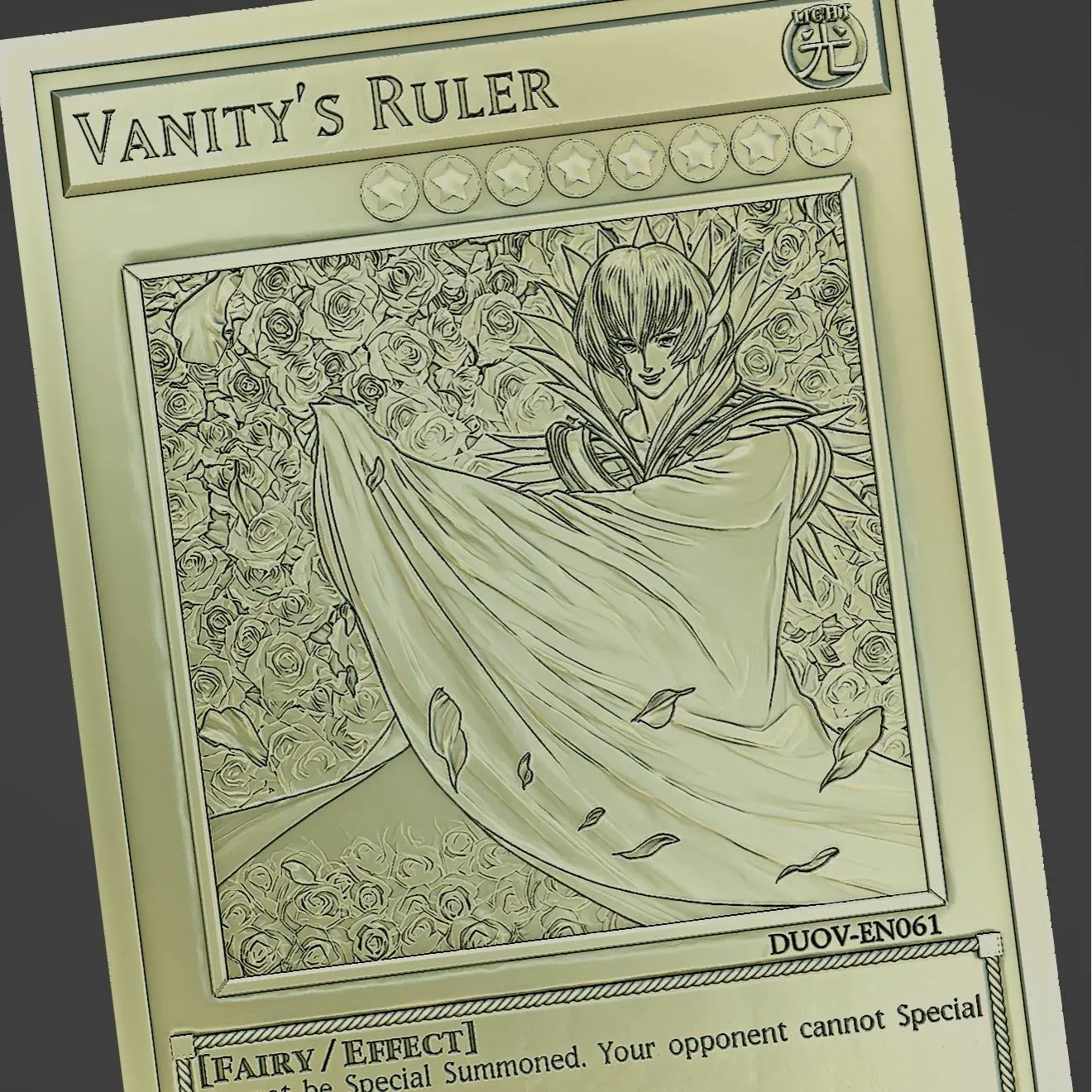 3D Printer Files | 3MF File | Vanity's Ruler - yu-gi-oh! | Creality Cloud