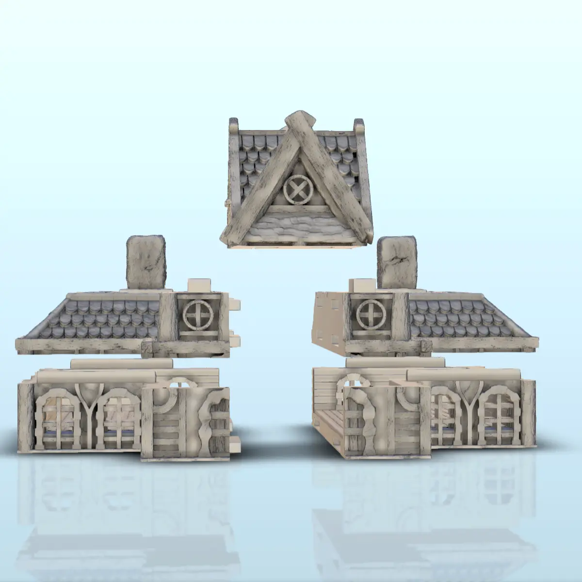 Miniature Games & Accessories STL Download - Large traditionnal house ...
