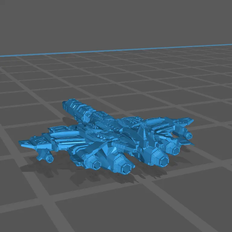 Miniature Games & Accessories STL Download - Chryson spaceship 27 - sci ...