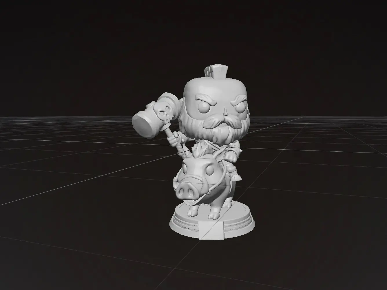 3D Printer Files | 3MF File | Hog Rider Funko | Creality Cloud