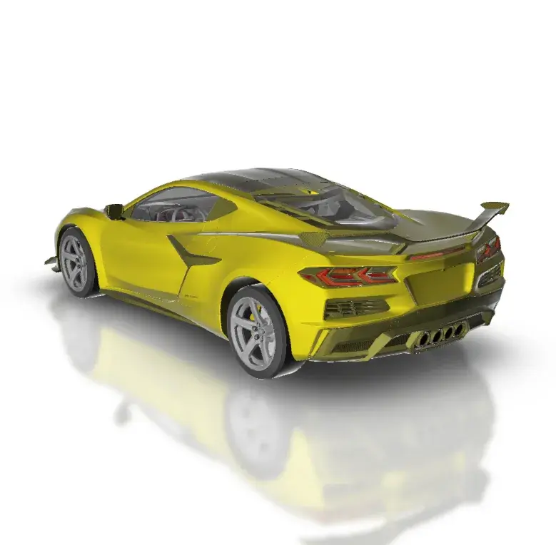 Vehicles & Machinery STL Download - Chevrolet Corvette C8 Z06 2023by ...