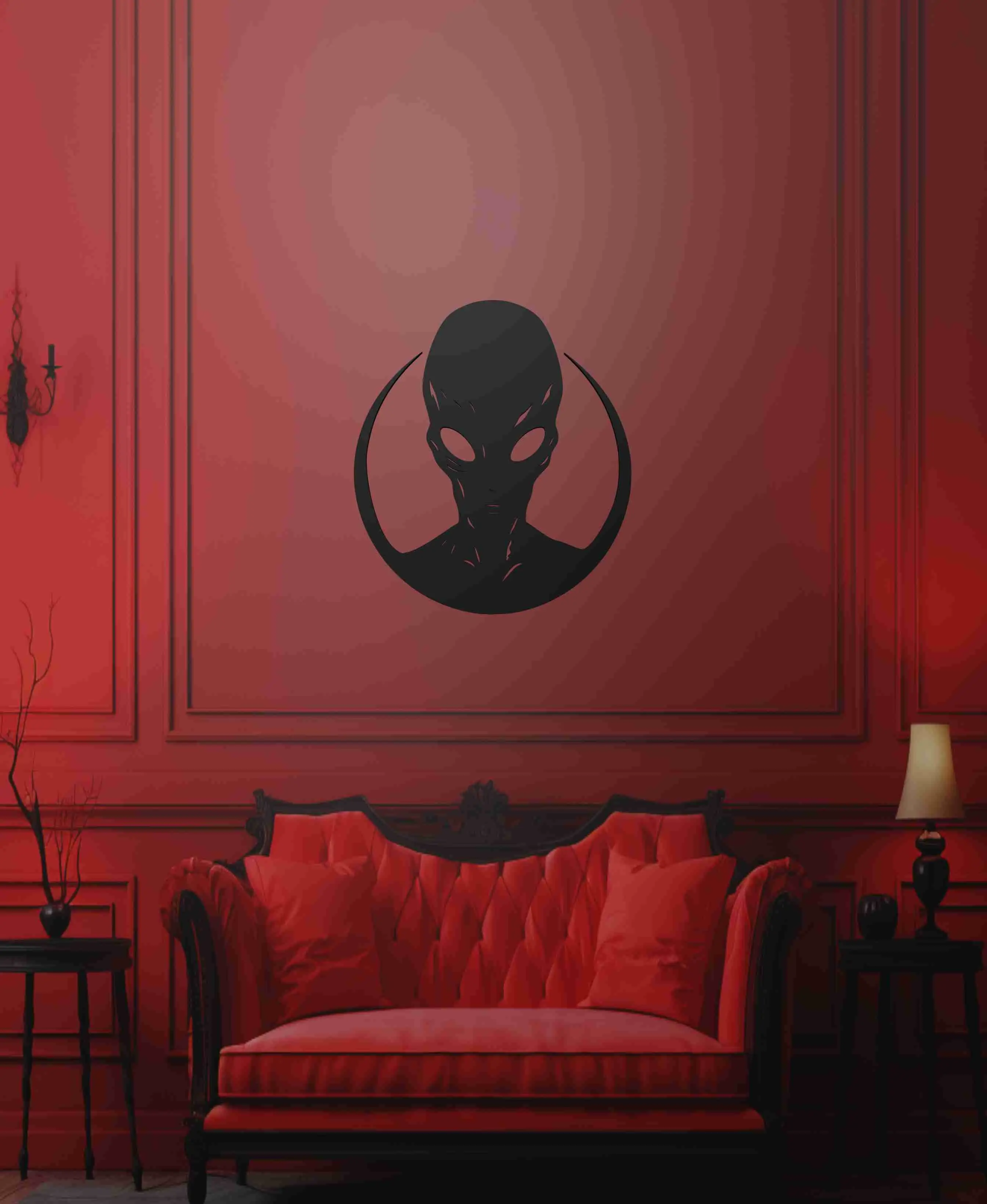 Home Decorations & Ornaments STL Download - Alien Wall Artby Ri0m0