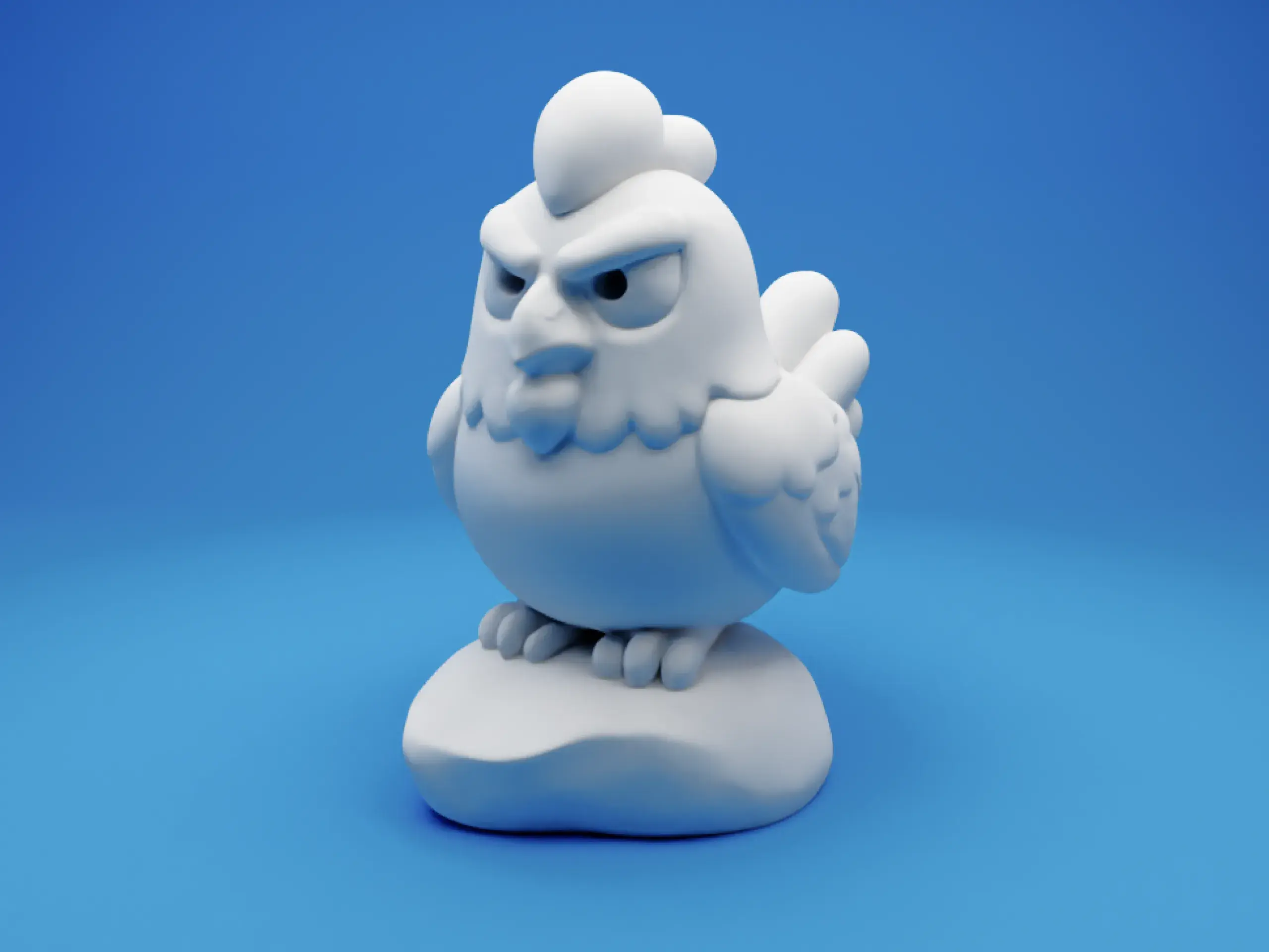 Home Decorations & Ornaments STL Download - Angry Chicken – Stylized ...