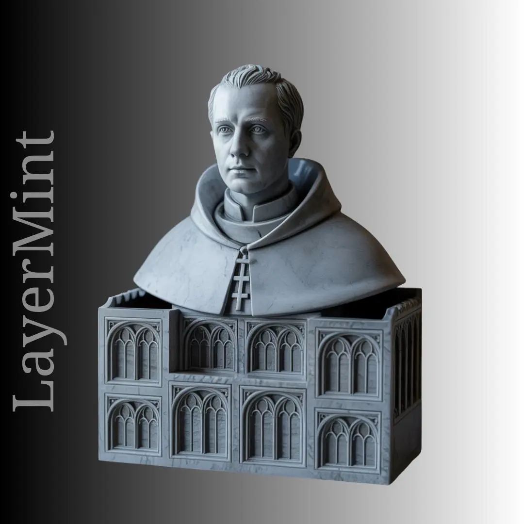 Sculptures & Artworks STL Download - Kneeling Man Carrying Castle ...