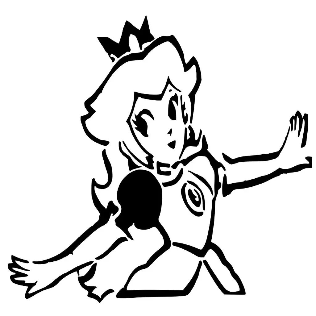 Free Digital Art STL Download - Peach stencil 2by SMT_M 🦊