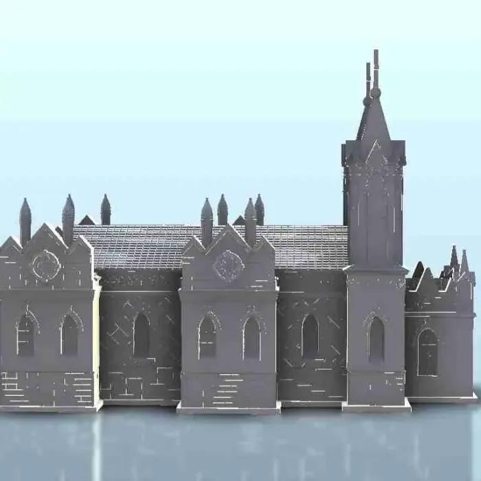 Other STL Download - Gothic church 9 - scenery medieval miniatures ...