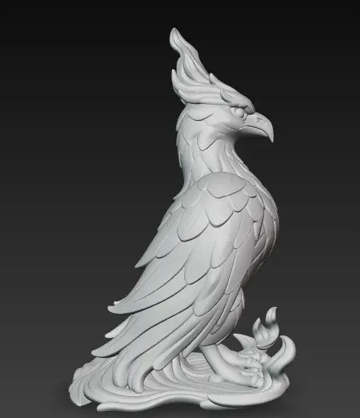 Characters & Creatures STL Download - Fire birdby GoldenDawn