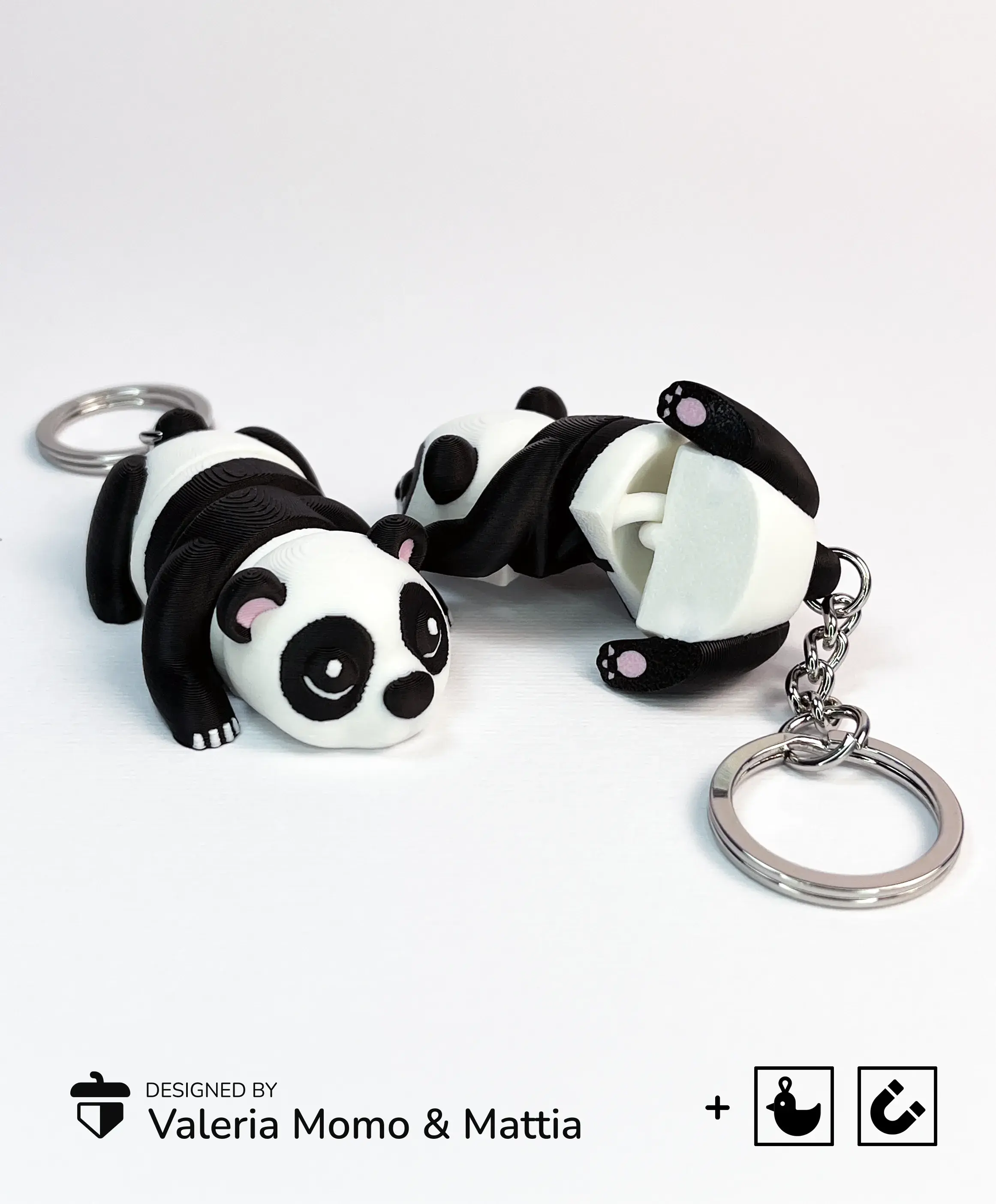 Other STL Download - Cute Flexi Panda 🐻‍ ️ (Toy, Keychain & Magnet)by ...